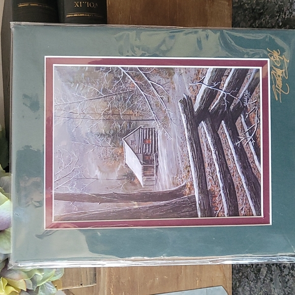 Art | Original Art By Randall Ogle Winter Cabin | Poshmark